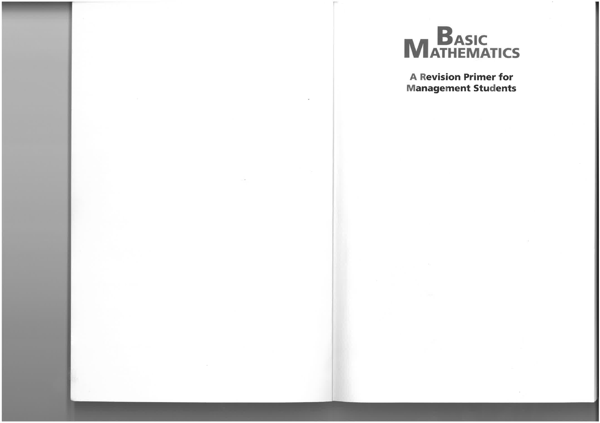 Basic Mathematics Revision Primer - Trevor Wagner 2nd Ed (Prescribed ...