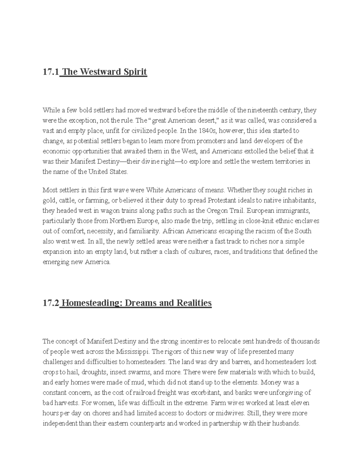 The Impact of Westward Expansion on Native Americans and Ethnic ...