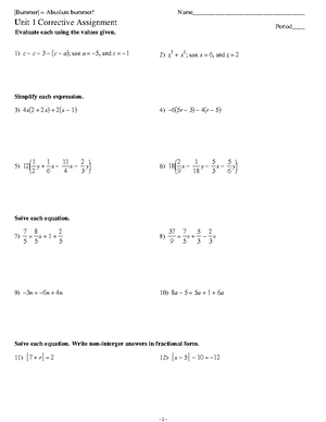 Zeros and Multiplicity HW - Name ...
