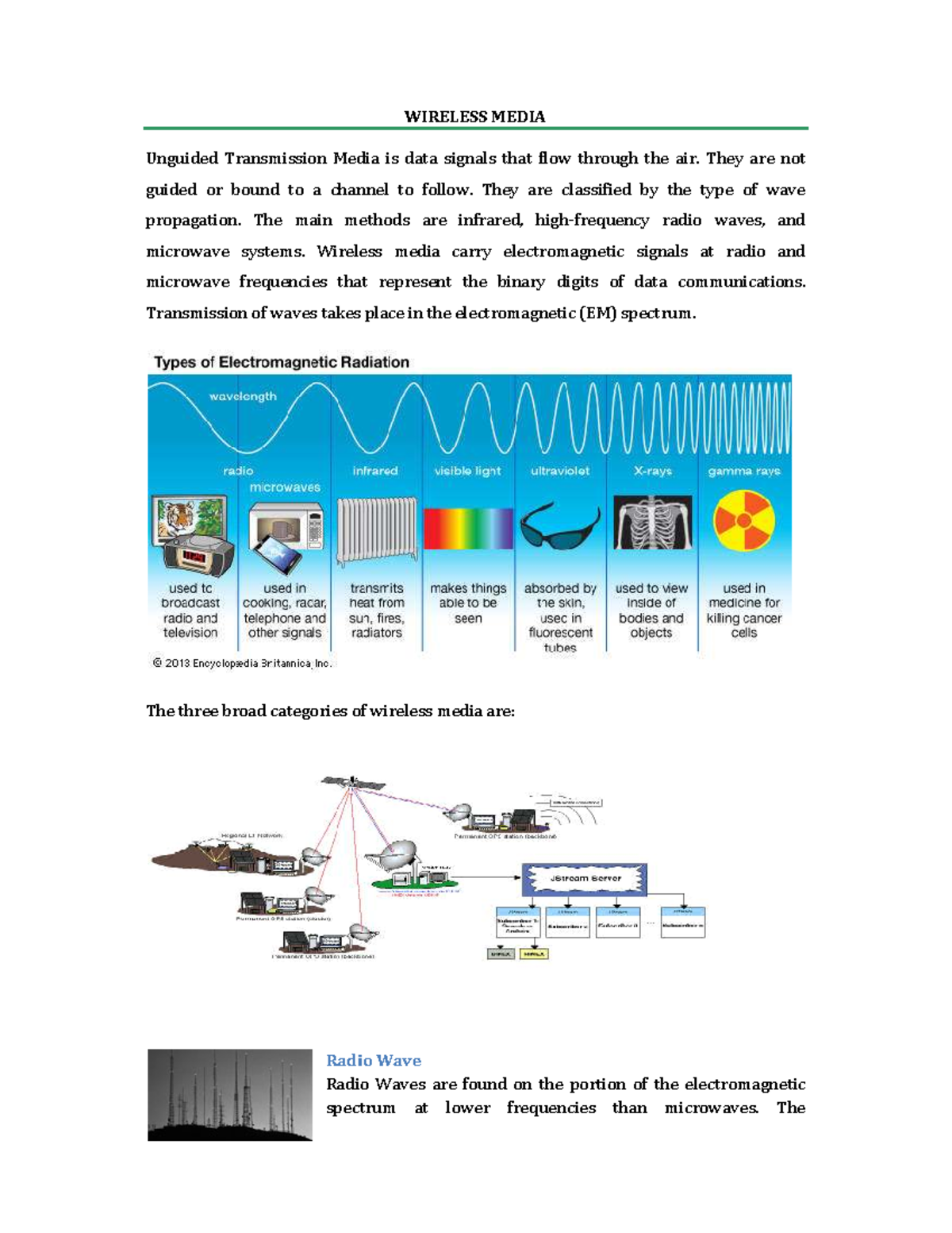Wireless Media: Lesson 5 on Unguided Transmission Media - Studocu