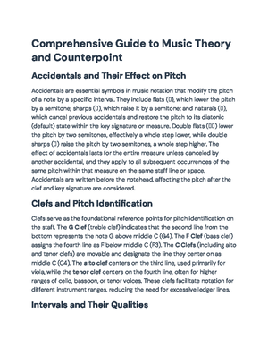 Music Theory I: Ch. 1 Accidentals and Clefs Explained - Studocu