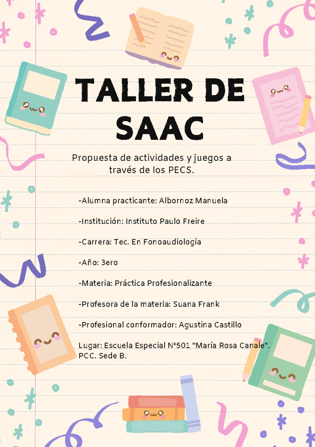 TALLER DE SAAC: Actividades y Juegos con PECS - Fonoaudiología 3ero ...