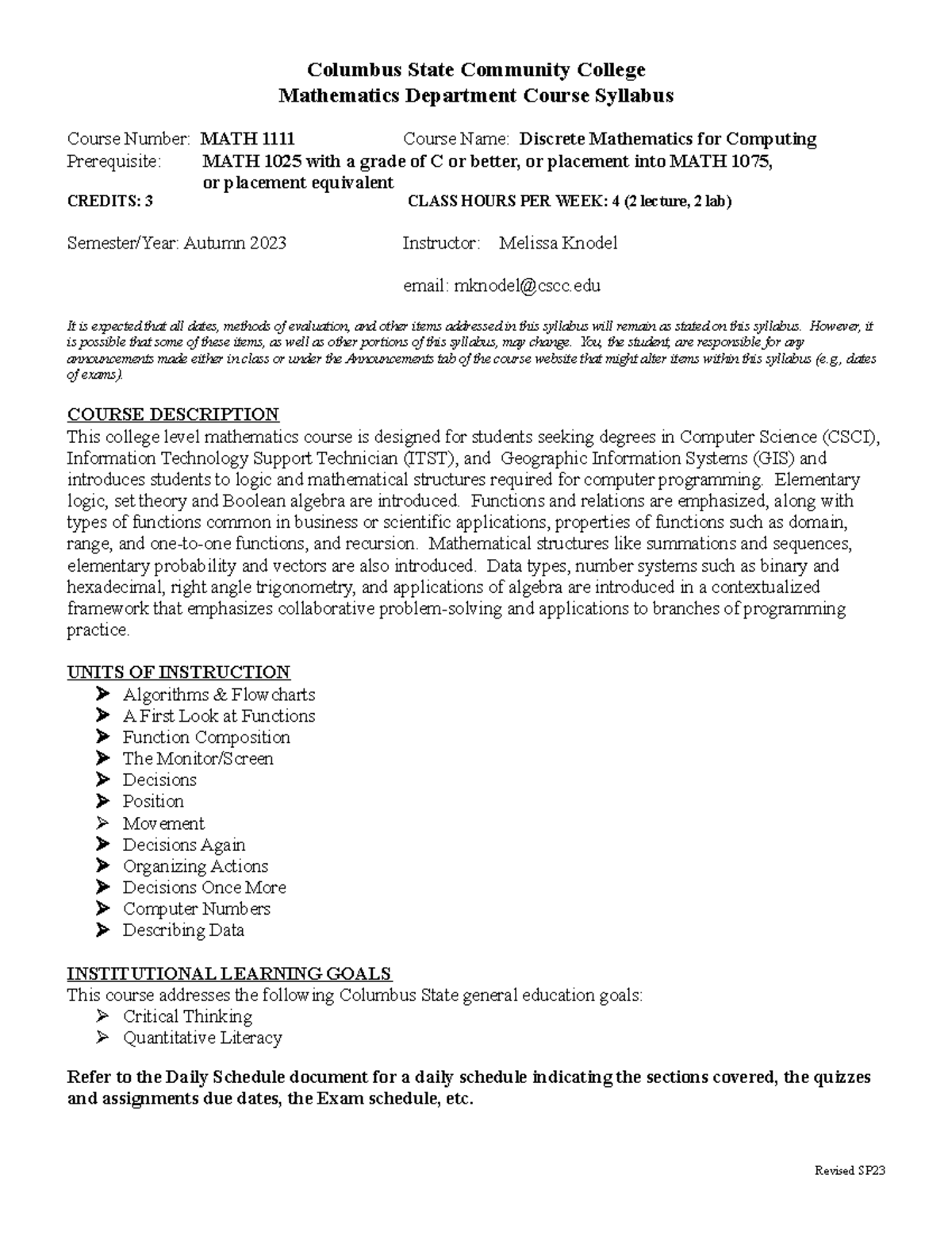 MATH 1111 Student Syllabus(3)(1)(1) - Columbus State Community College ...