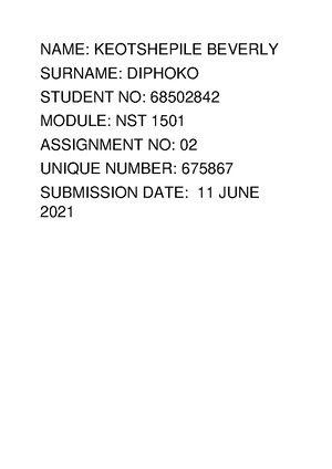 Grd 5 NS Tech T2 2018 approved - Natural Science and Technology Matter and materials and ...