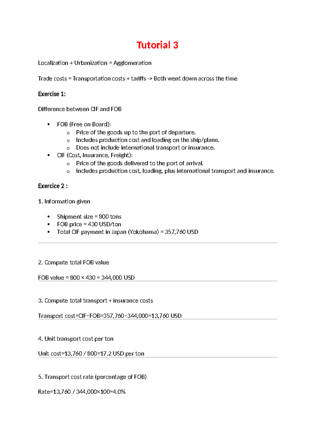 Tutorial 3: Localization, Urbanization, and Trade Costs Analysis ...