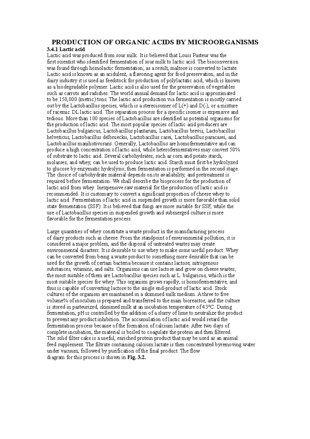 Production OF Organic Acids BY Microorganisms - PRODUCTION OF ORGANIC ...