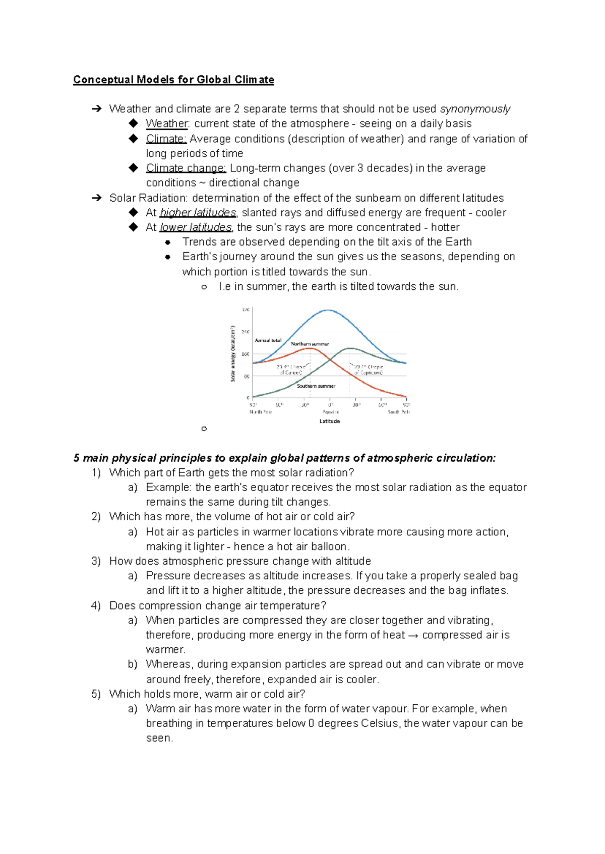 BIOB50 Climate Concepts Notes - September 12, 2023 - Studocu