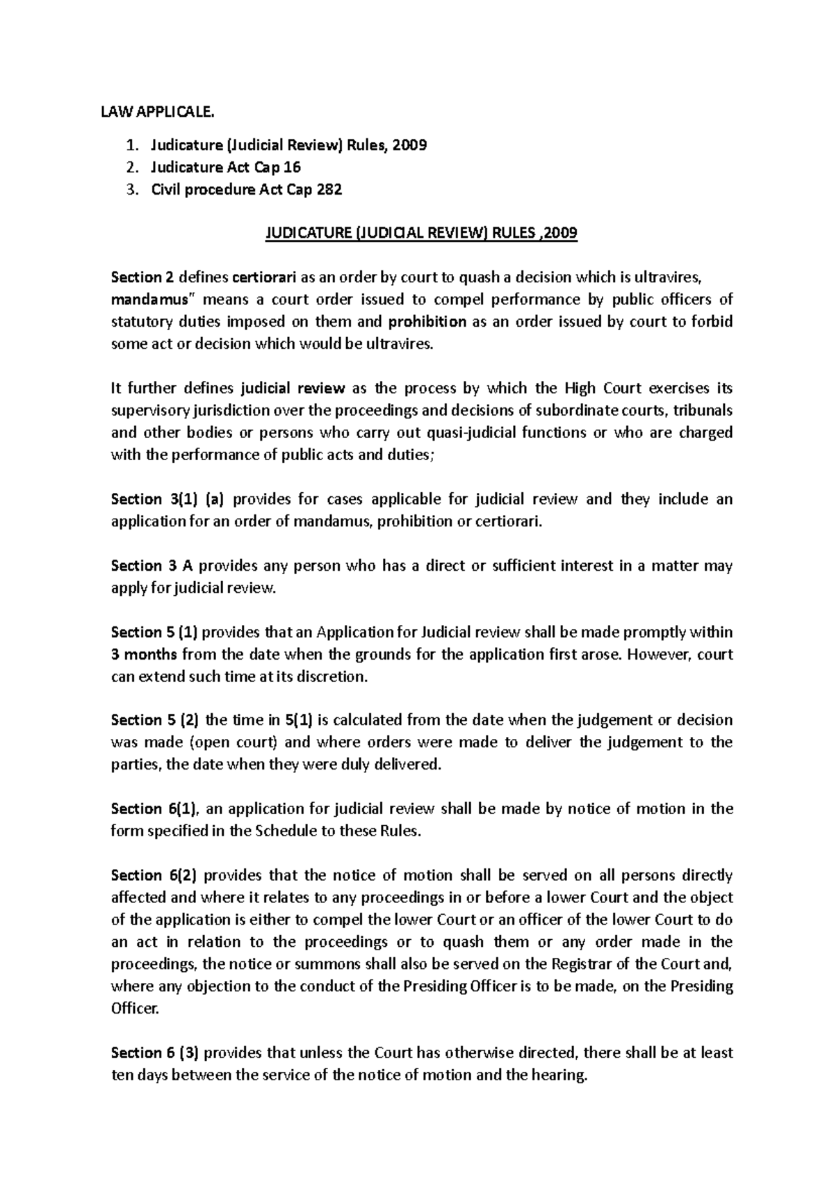 Judicial Review in Admin Law: Key Insights and Applications (LAW 202 ...