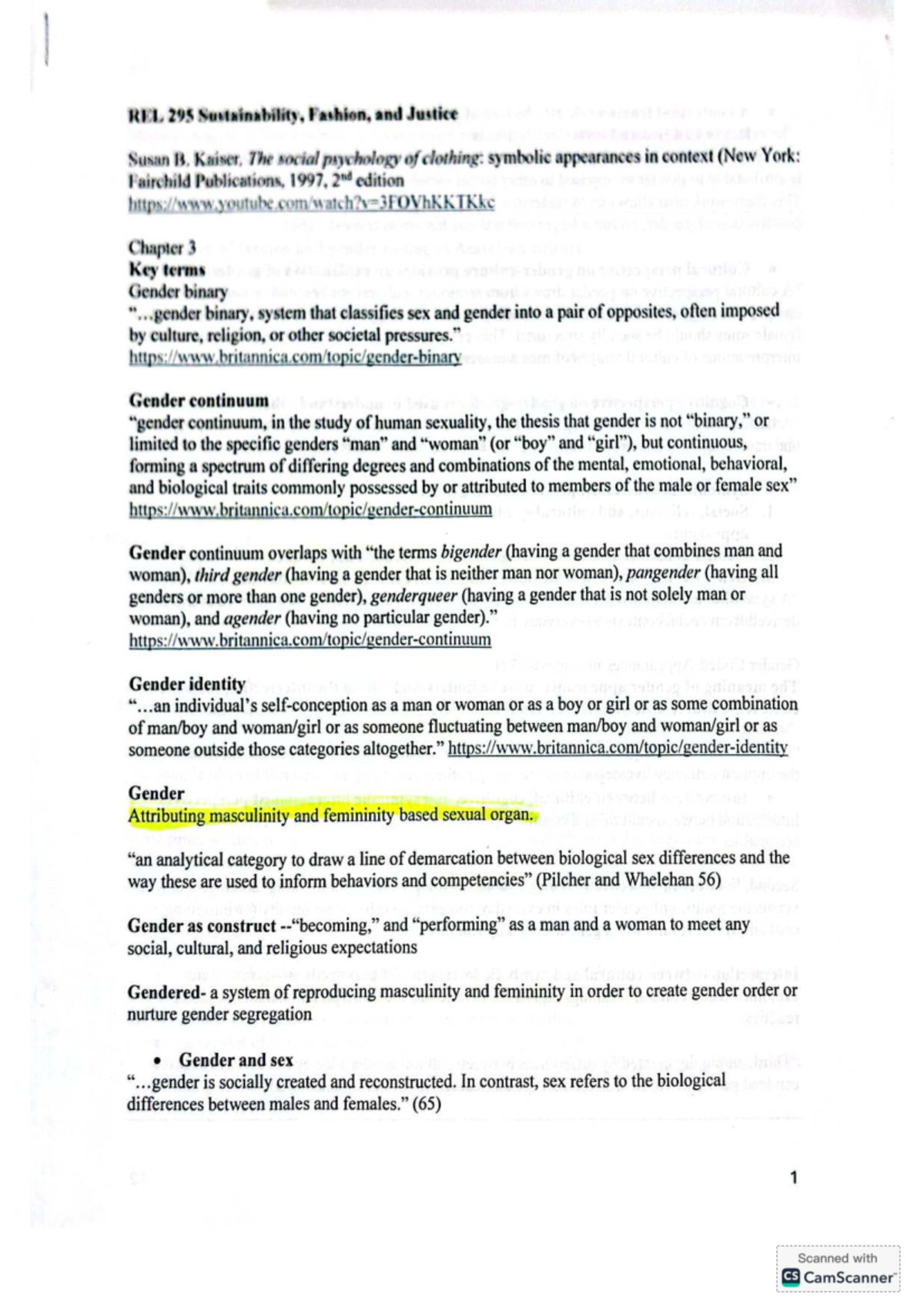 REL 295 Gender and Fashion Analysis: Trends and Cultural Significance ...