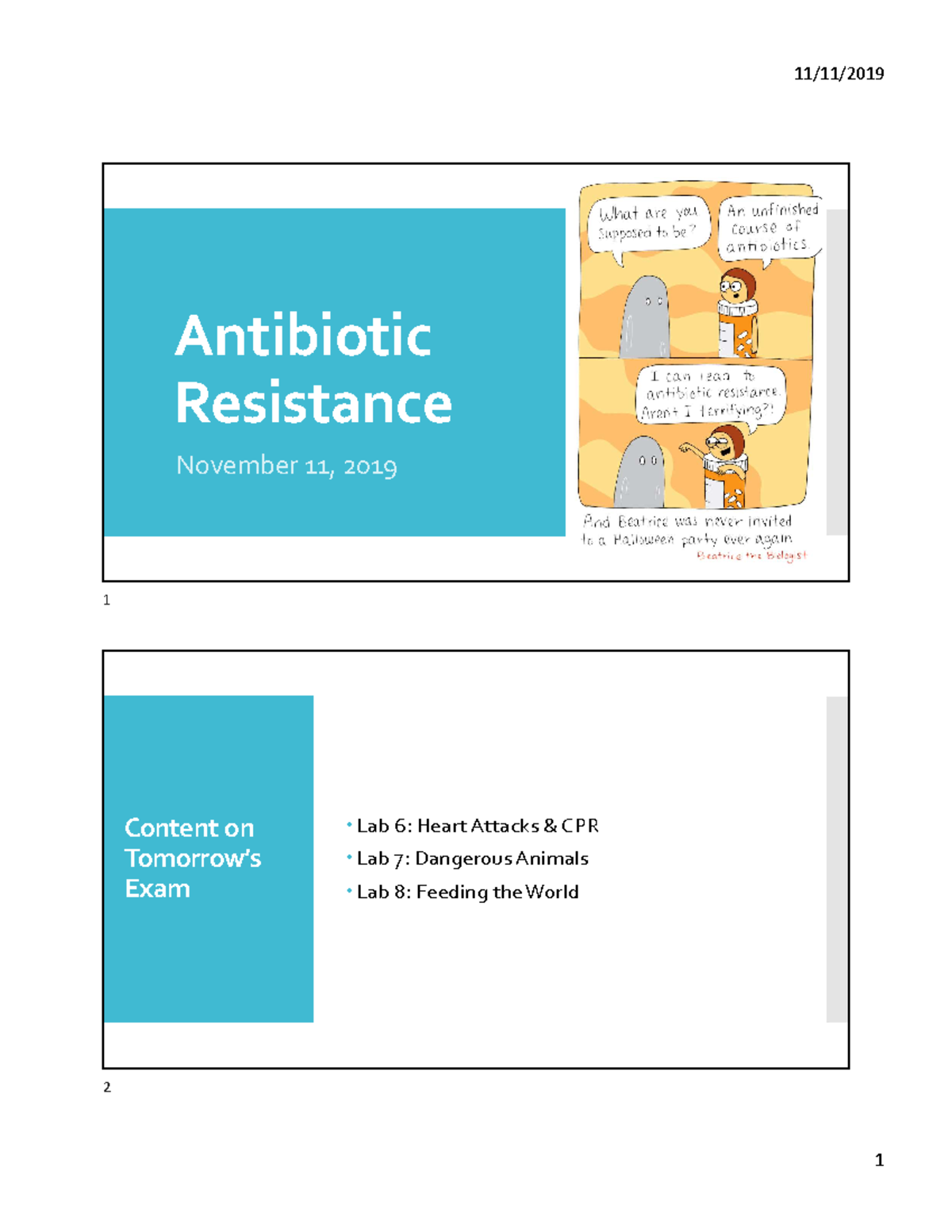 Lab 09 Antibiotic Resistance To Upload - Antibiotic Resistance November ...