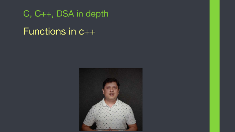 Functions in C (LYST2381): Inline, Default Arguments, and References - Studocu