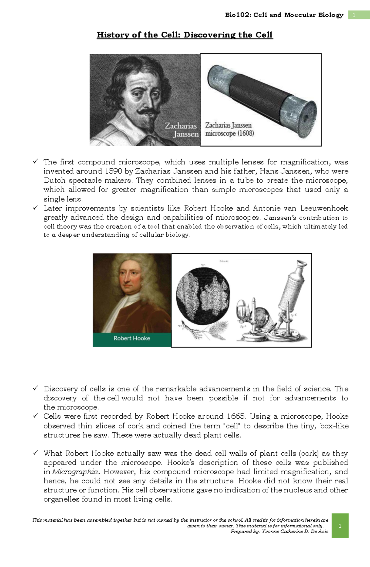 Bio102-Cell-and-Molecular-Biology - ####### This material has been ...