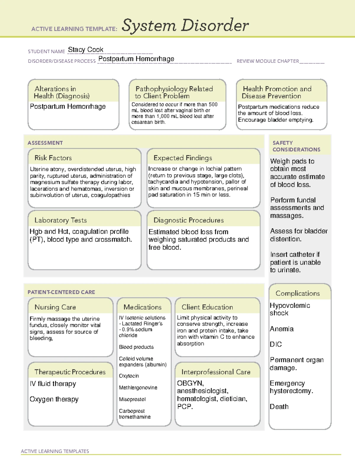 ATI System Disorder - Chronic Kidney Disease - ACTIVE LEARNING ...