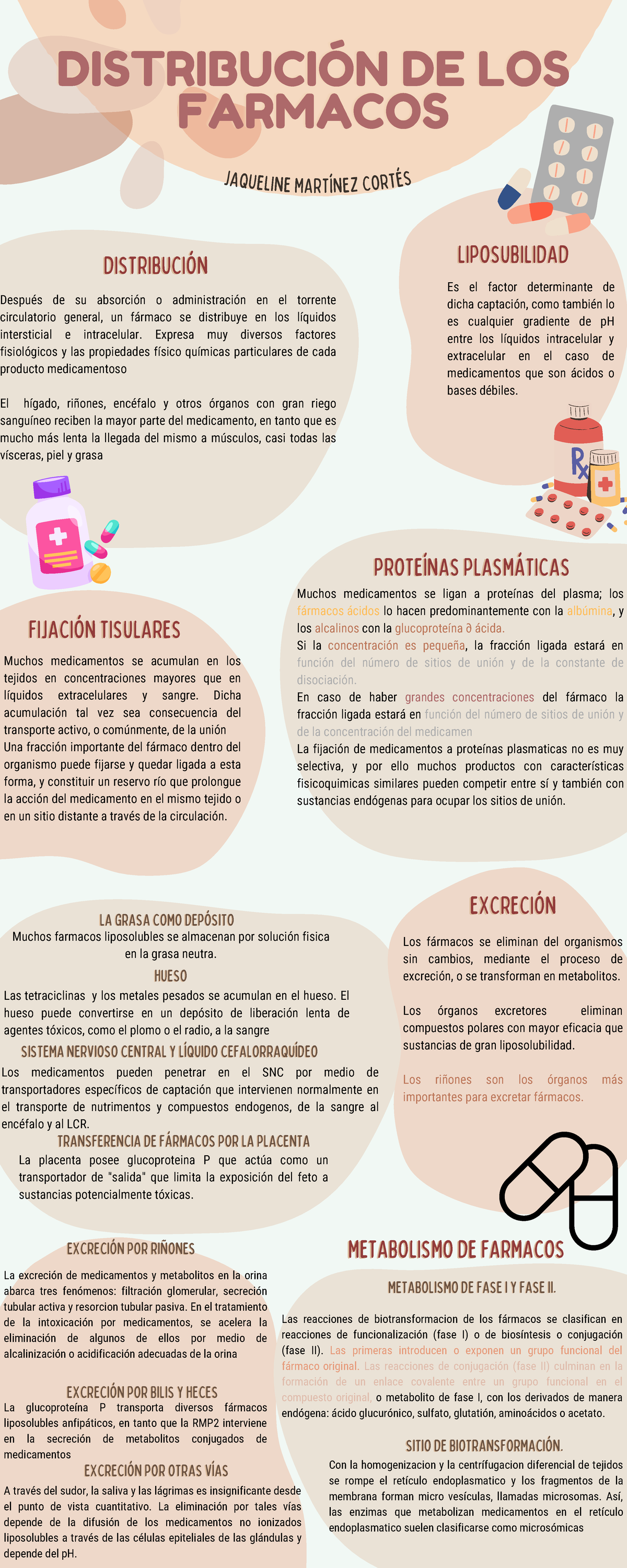 Distribución y Metabolismo de Fármacos: Conceptos Clave y Mecanismos ...