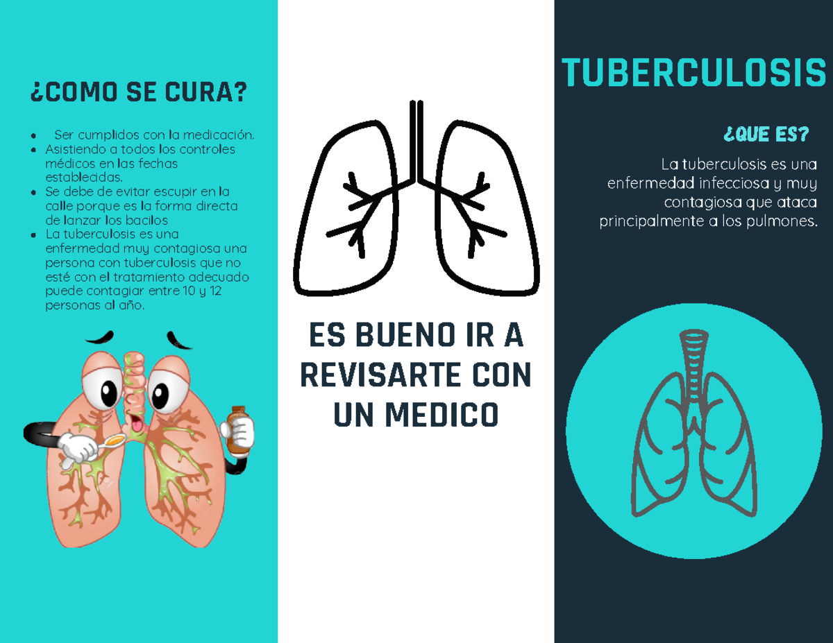 Triptico DE LA Tuberculosis - TUBERCULOSIS ¿QUE ES? La tuberculosis es ...