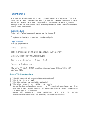 Assessment 2: Stoma Simulation & Theme Poster Journal for Nursing - Studocu
