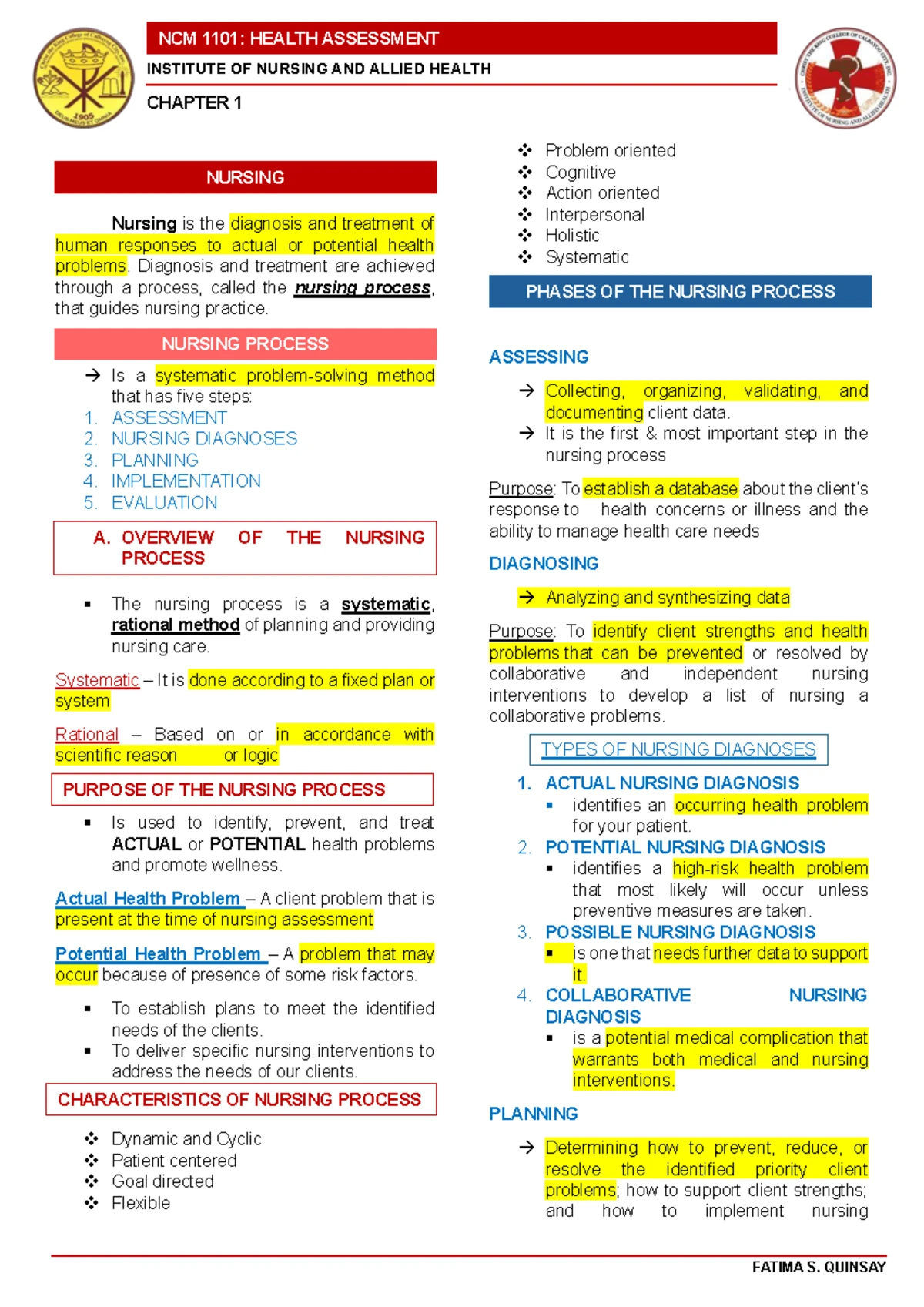 2024 DOH Health Activities Calendar: Monthly Awareness Events - Studocu