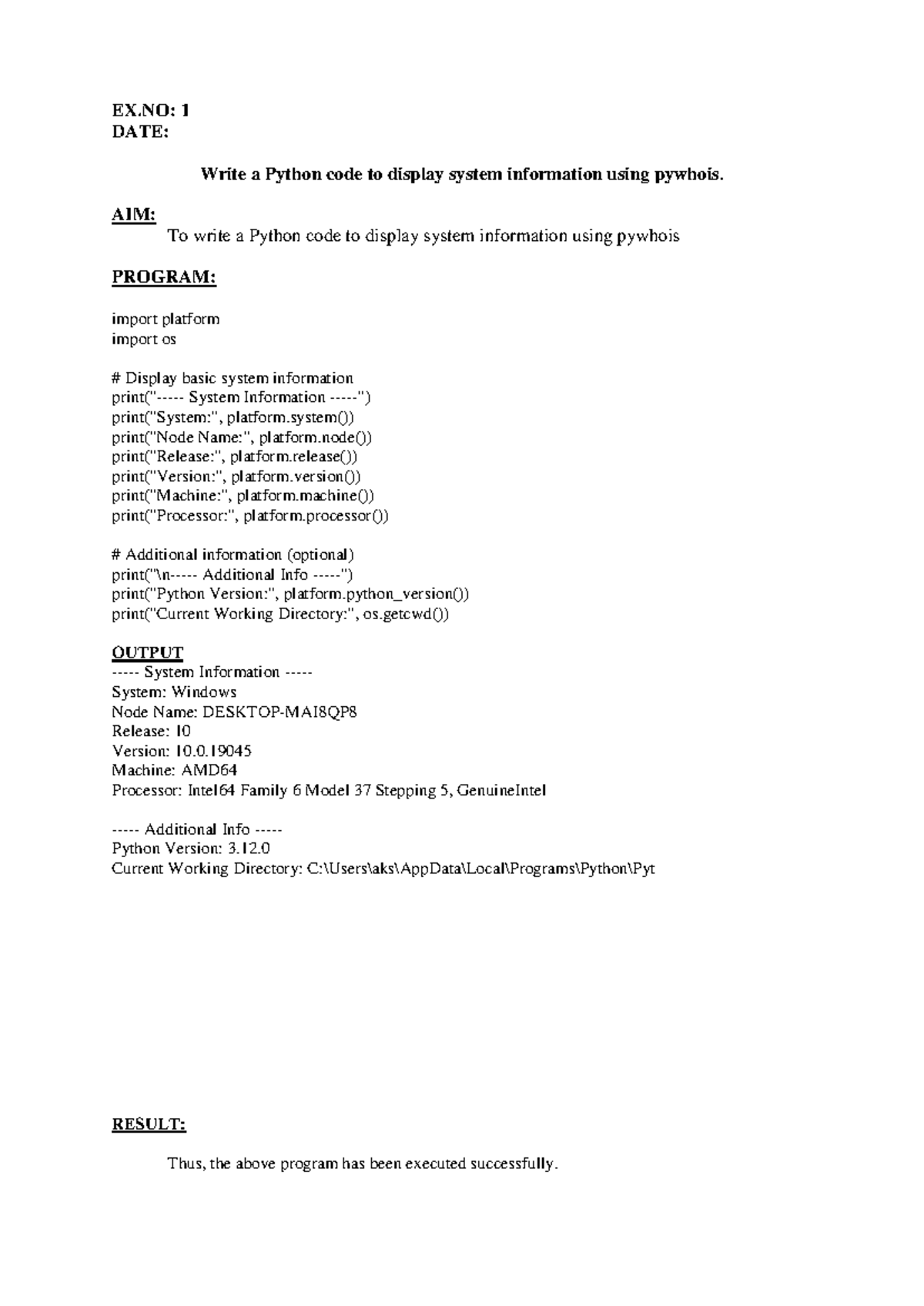 Python Programs for System Info, Magic 8Ball, Prime Check & Calculator ...