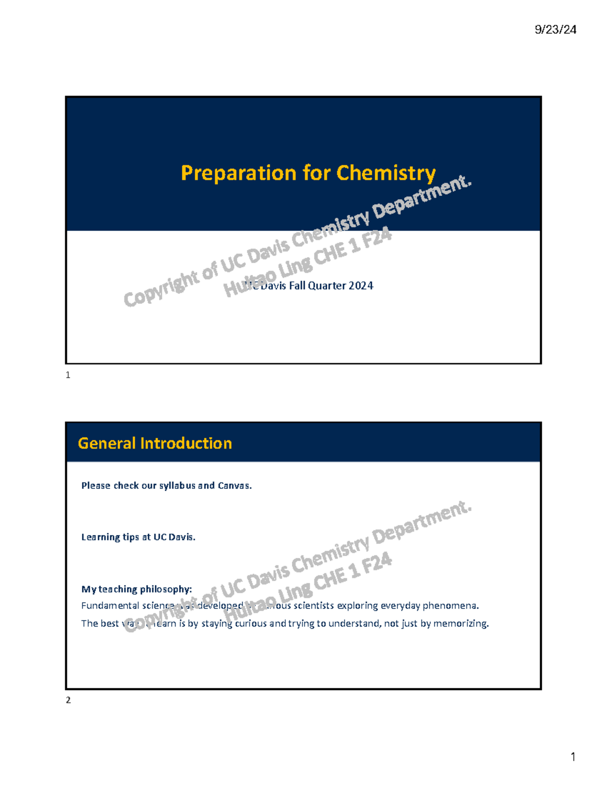 Chemistry 1A: General Introduction & Matter Composition Notes - Studocu
