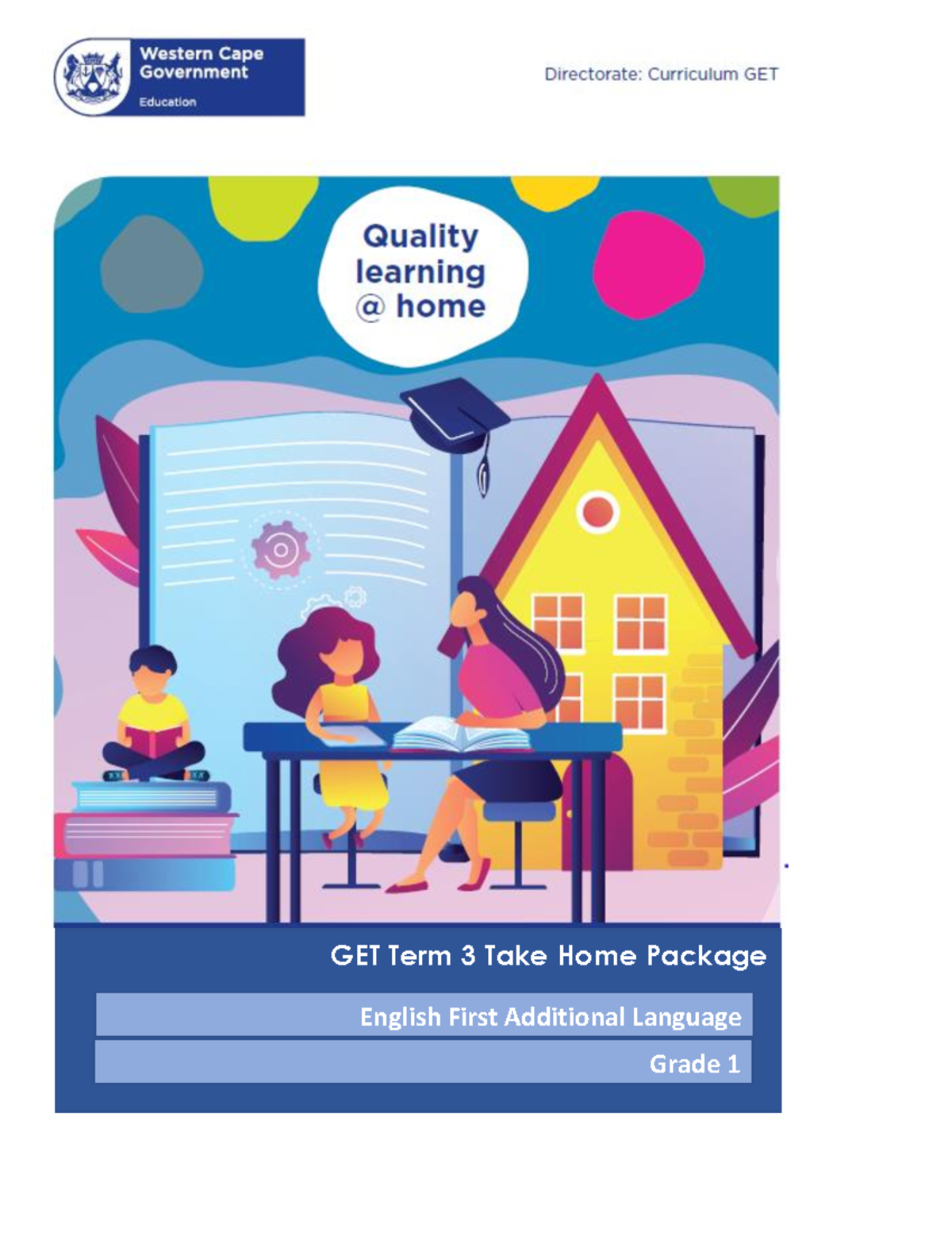 TERM 3 TAKE HOME PACK for Grade 1 English FAL Activities - Studocu