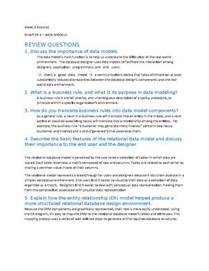 Lab 5 (typo corrected) - is222 lab wk5 sol - 1 IS222 Lab 5 Conceptual Models to Implementation ...
