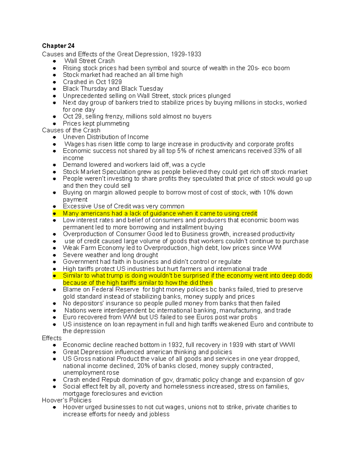 Chapter 24 - An AP US history outline - Chapter 24 Causes and Effects ...