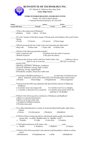 1st Summative Test in Discipline and Ideas in Social Sciences -ALS ...