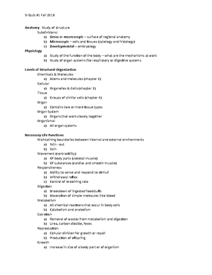 Chapter 1 part 2 - Chapter 1 part 2 Organization of the Human Body ...