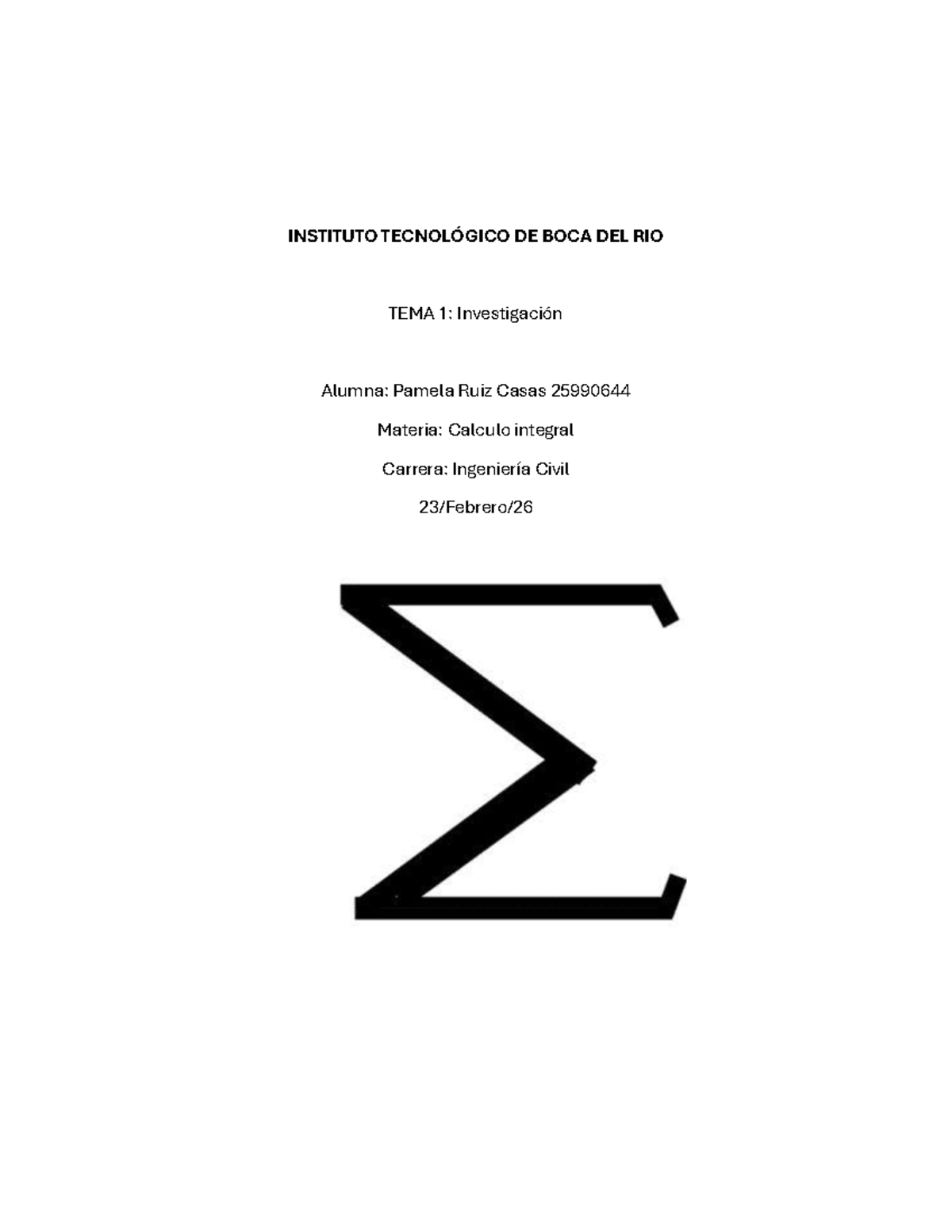 Cálculo Integral: Notación Sigma - Definición y Propiedades (ING ...