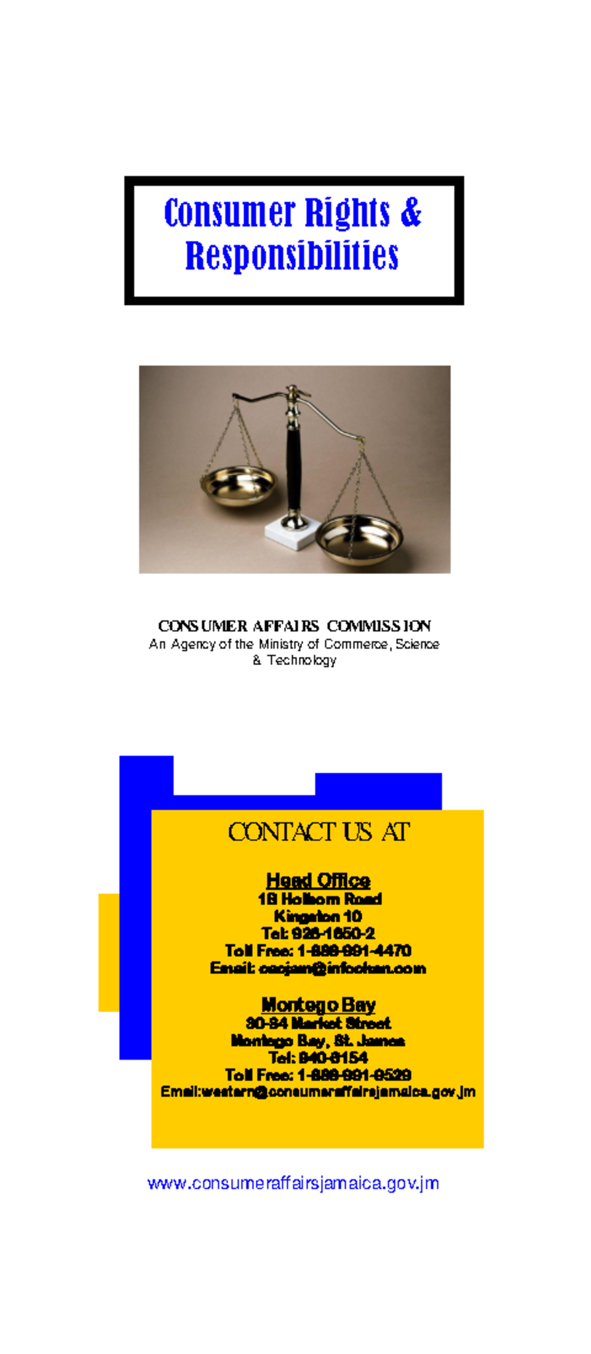 Consumer rights responsibilities - CONSUMER AFFAIRS COMMISSION An ...