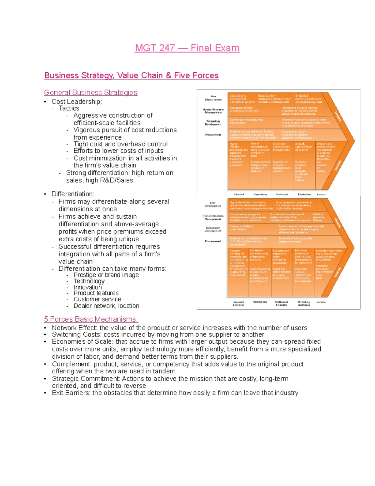 Chapter 6 - Differentiation, Cost leadership, and Blue oceans - Chapter ...