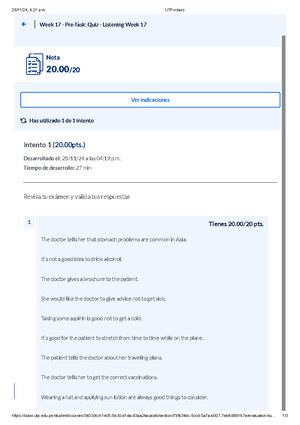 📖 Week 05 - Pre-Task: Vocabulary Unit 1 - Time to Practice 2! - Nota 20/ 20 Intento 1 (20 ...