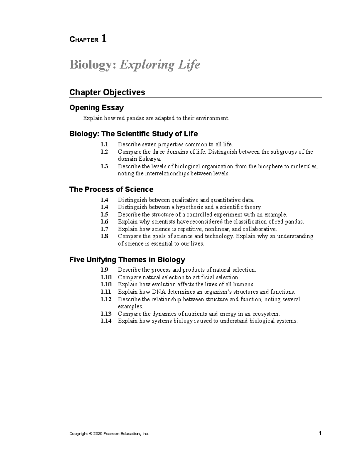 CH 1 Study Guide - practice - CHAPTER 1 Biology: Exploring Life Chapter ...