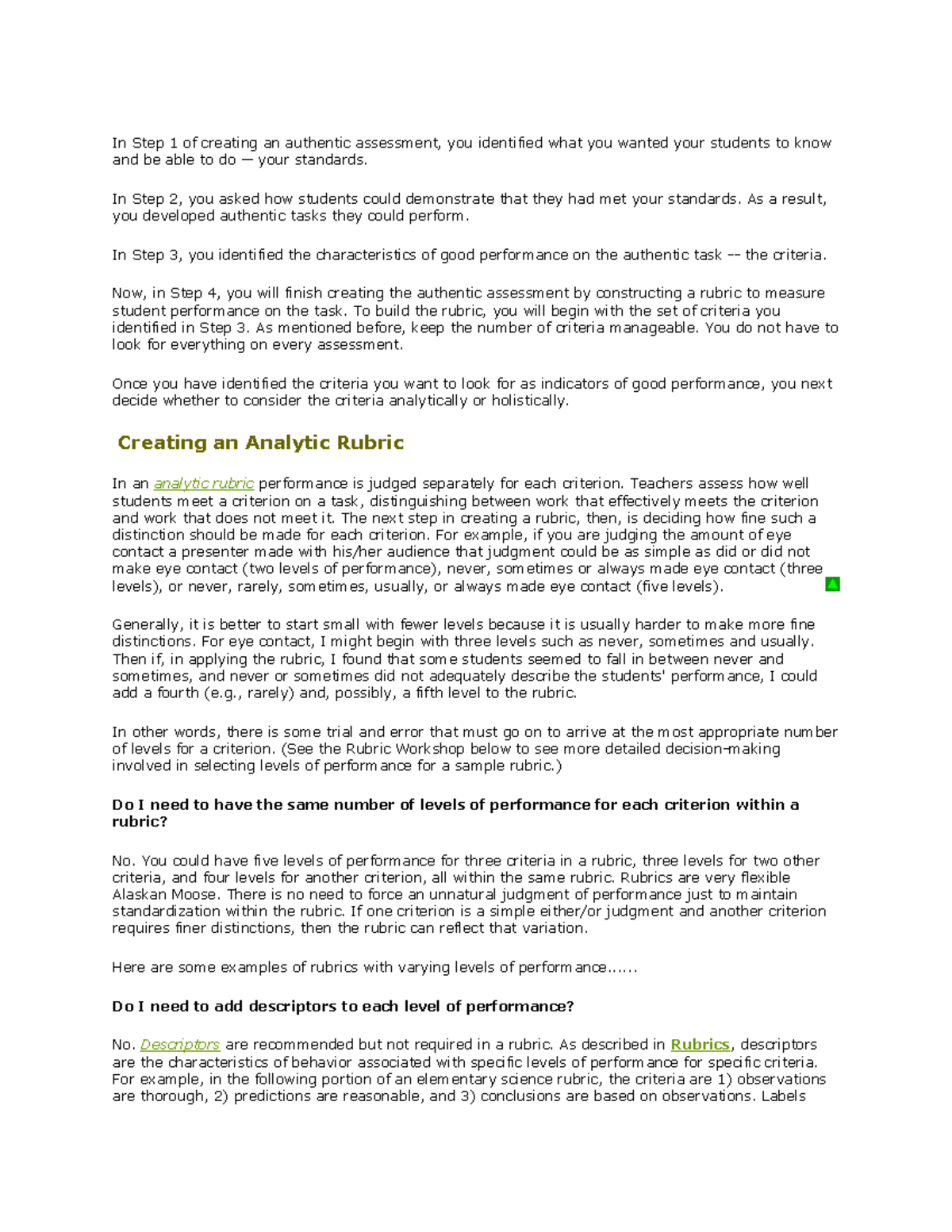 Script for Presenatation - In Step 1 of creating an authentic ...