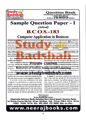 [Solved] Briefly explain the various generation of computer - Computer Application In Business ...