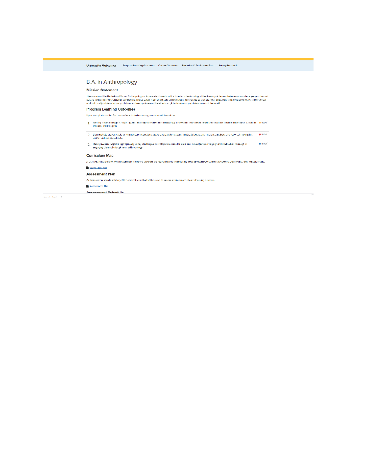 Anthropology Biola - Course Degree Plan - University Outcomes Program ...