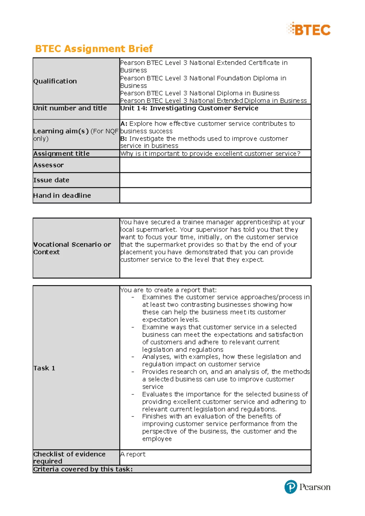 Unit 3 Business Finance Revision - Unit 3: Personal and Business ...
