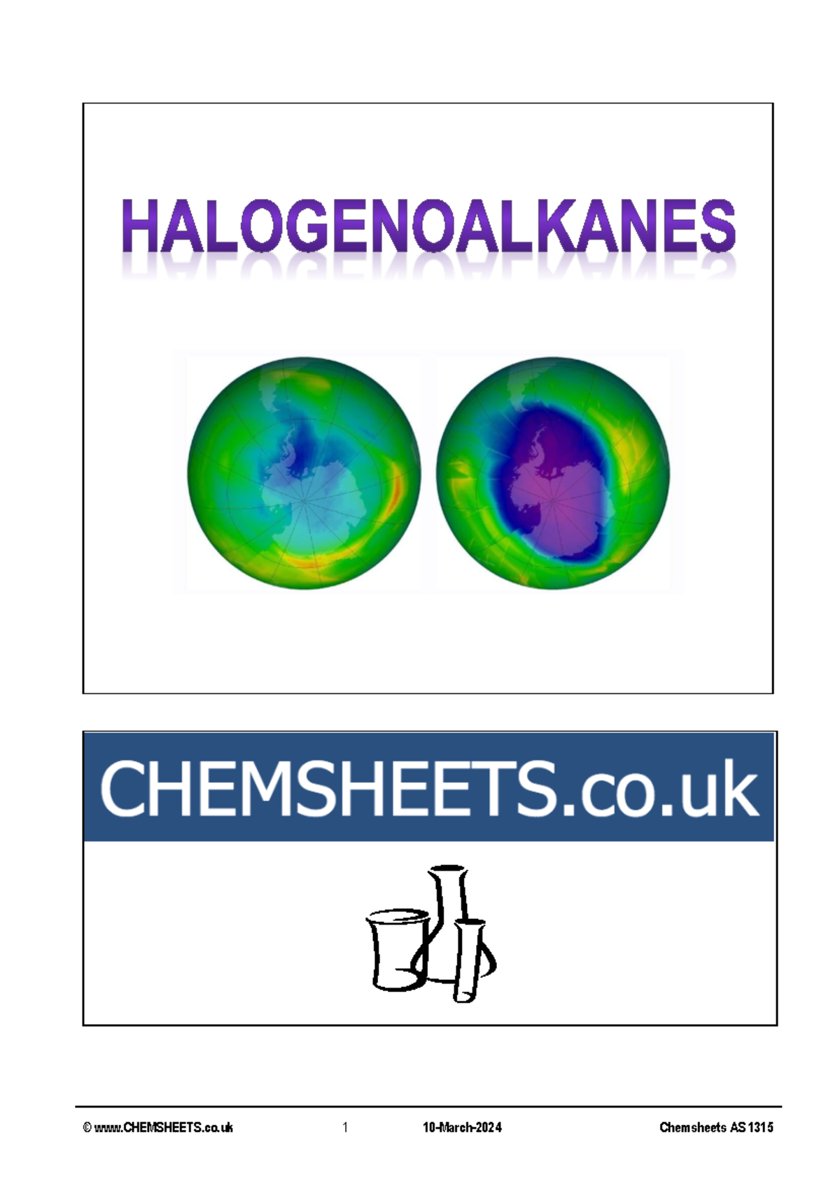 Halogenoalkanes Study Guide AS 1315: Reactions & Mechanisms - Studocu