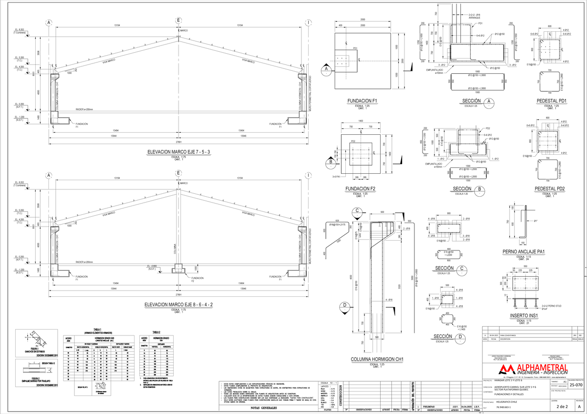 CAA HOR 002 RA - Estructuras Galpon Estructural Detalles - Studocu