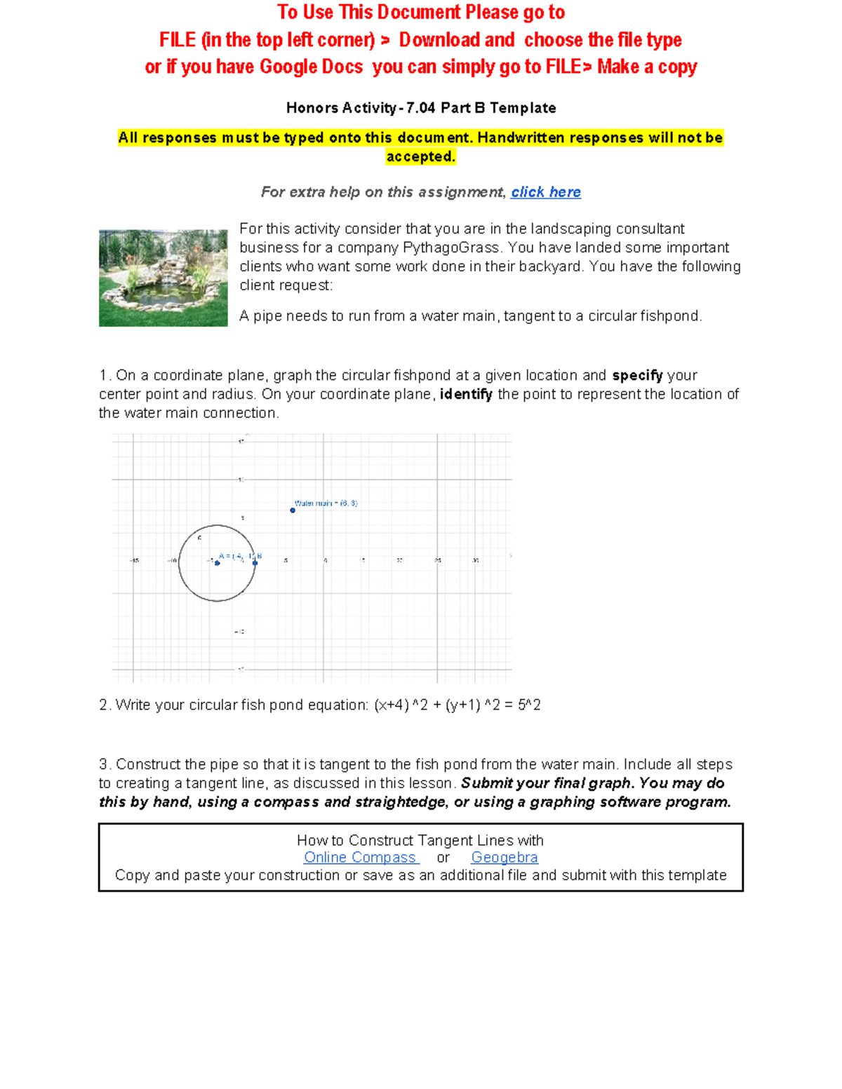 V22 704H Honors Activity: 7.04 Part B Template & Guidelines - Studocu