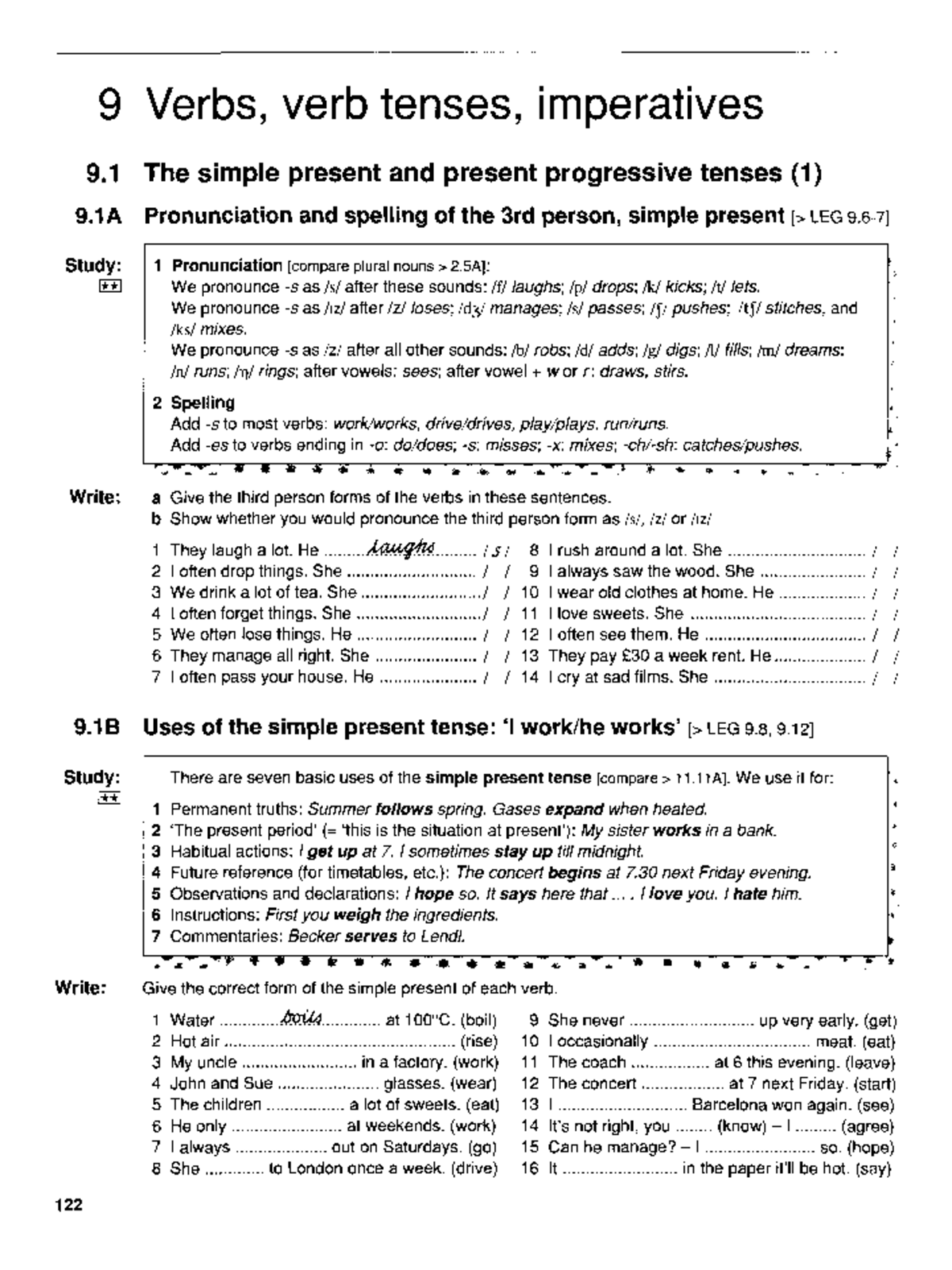 Sách Tiếng Anh chuyên ngành - 9 Verbs, verb tenses, imperatives 9 The ...