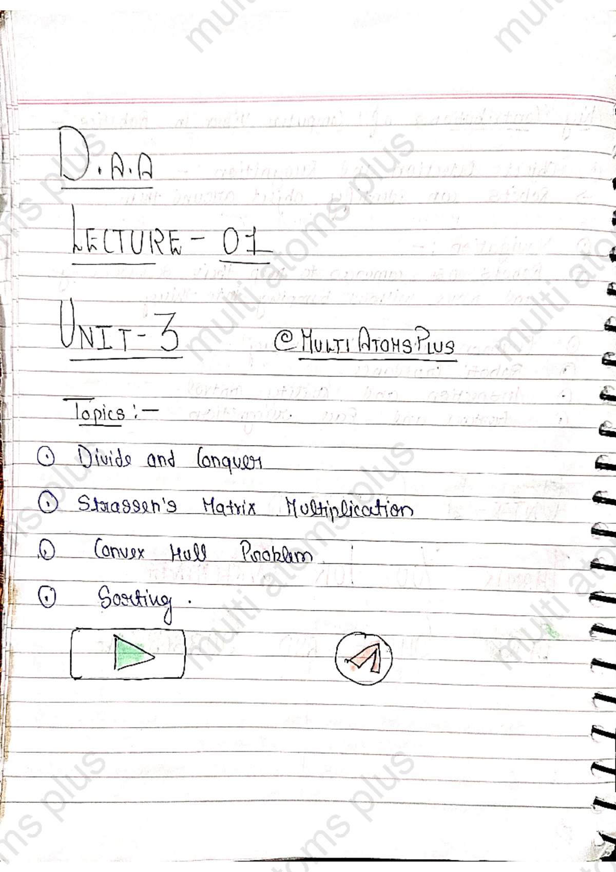 DAA Unit 3: Multi Atoms Overview and Applications - Studocu