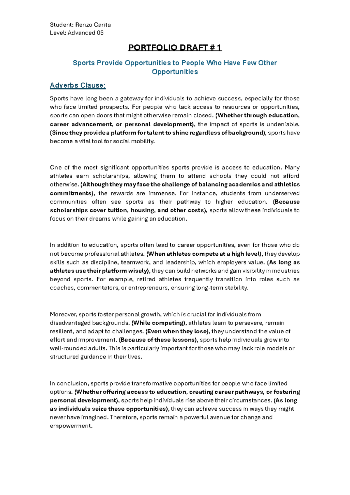Portfolio Draft: Addressing Workplace Conflict in Project Collaboration ...