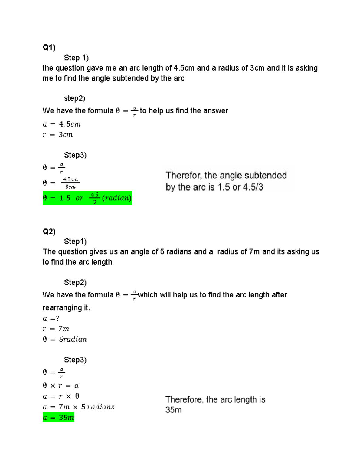 3.8 Assignment: Solving Trigonometric Equations and Arc Lengths - Studocu