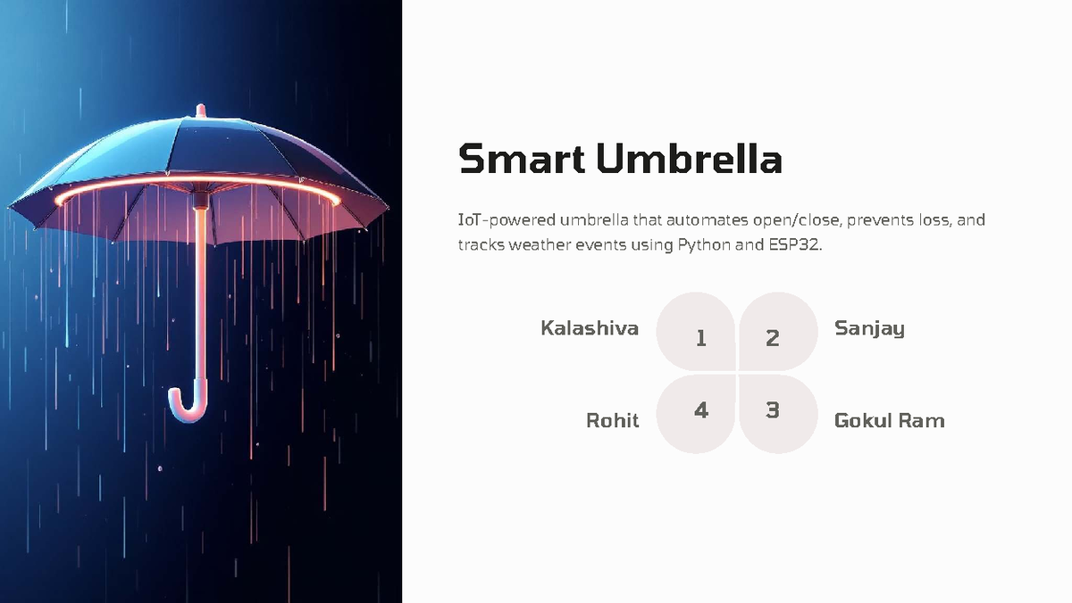 Smart Umbrella: Automating Weather Tracking & Loss Prevention with ...
