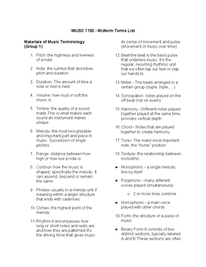 Comprehensive Overview of Music Terminology and History - Comprehensive ...