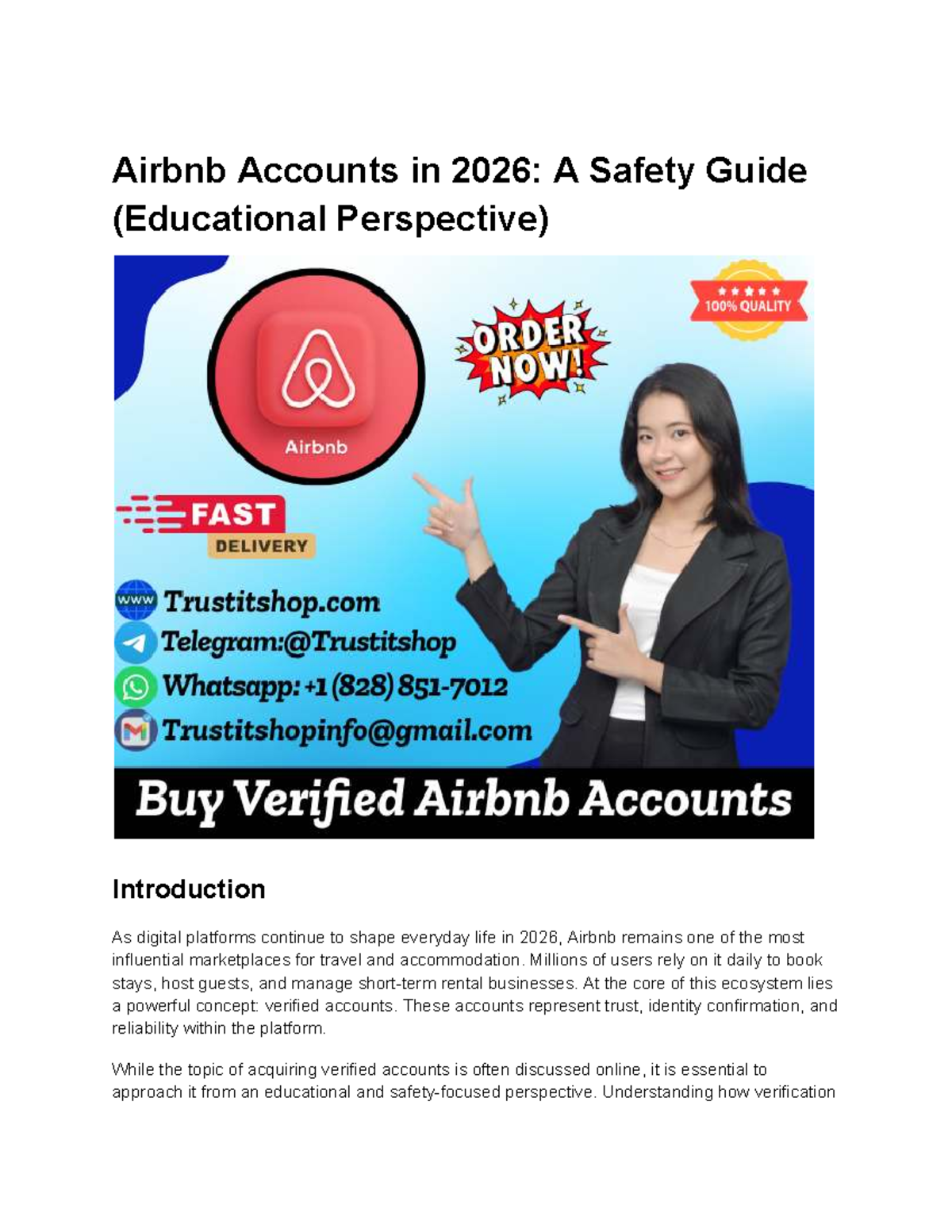 Buying Verified Airbnb Accounts in 2026: A Safety Guide - Studocu