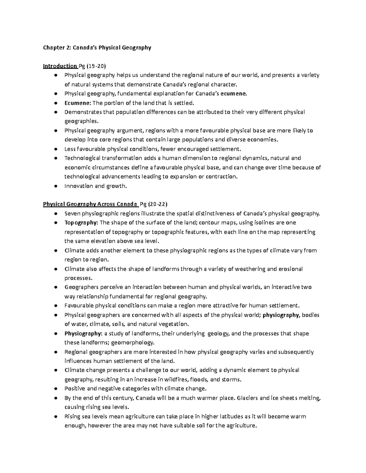 Chapter 2: Introduction to Physical Geography in Canada (Geography 2010 ...