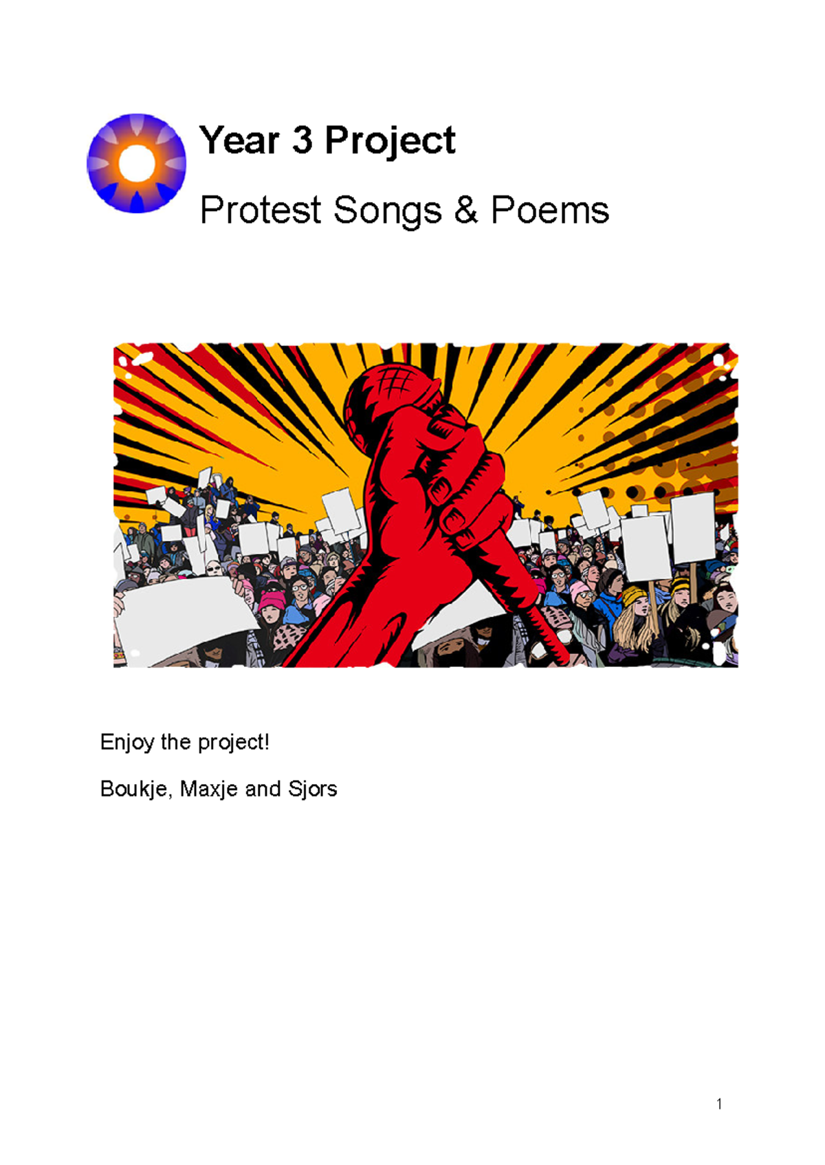 Y3 Project: Exploring Protest Songs & Poems - Final Version - Studeersnel