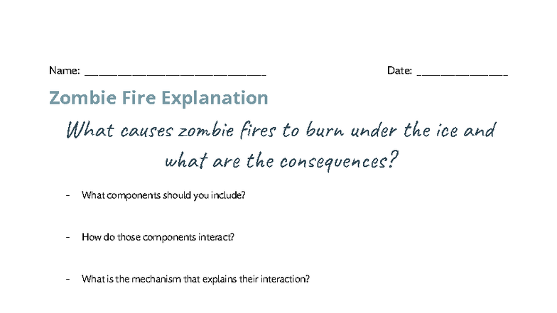 Zombie Fire Explanation CERs: Causes, Mechanisms, and Future Impacts ...